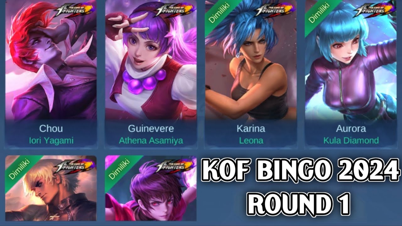 DRAW EVENT KOF ROUND 1 !! DAPET SKIN GUSION COLLECTOR || KOF BINGO 2024 ...