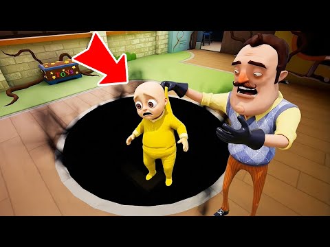 Wilson Bebo'yu Çukura Attı 😱 Hello Neighbor Baby in Yellow
