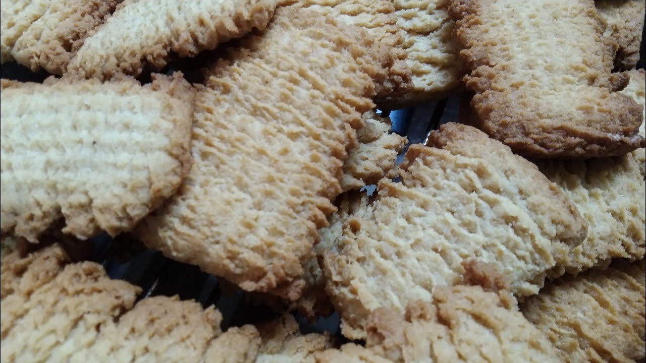 Aata Biscuit Recipe | Pujabi Style Aata Cookies | Whole Wheat Flour ...