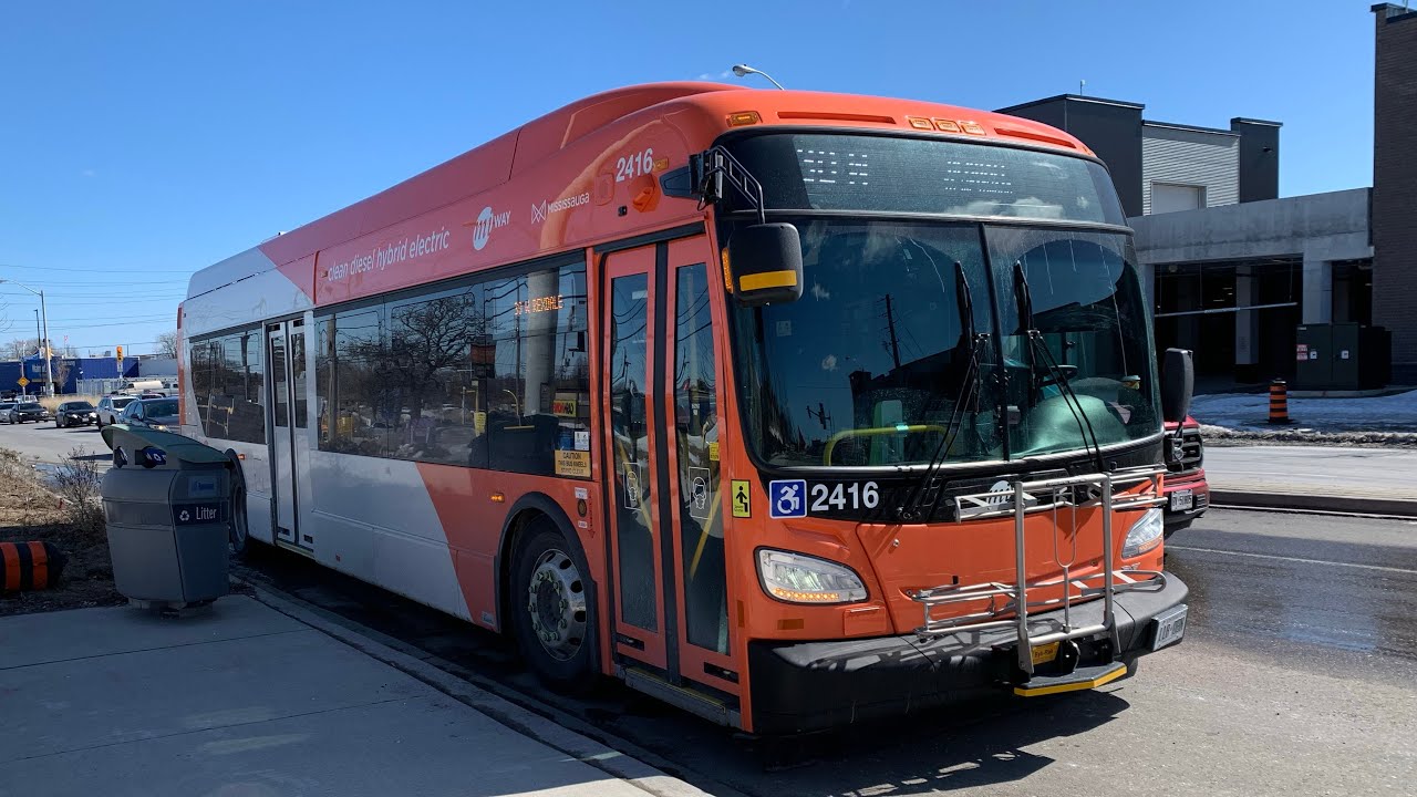 MiWay Transit Westbound Ride Video on 2024 New Flyer XDE40 2416 on ...
