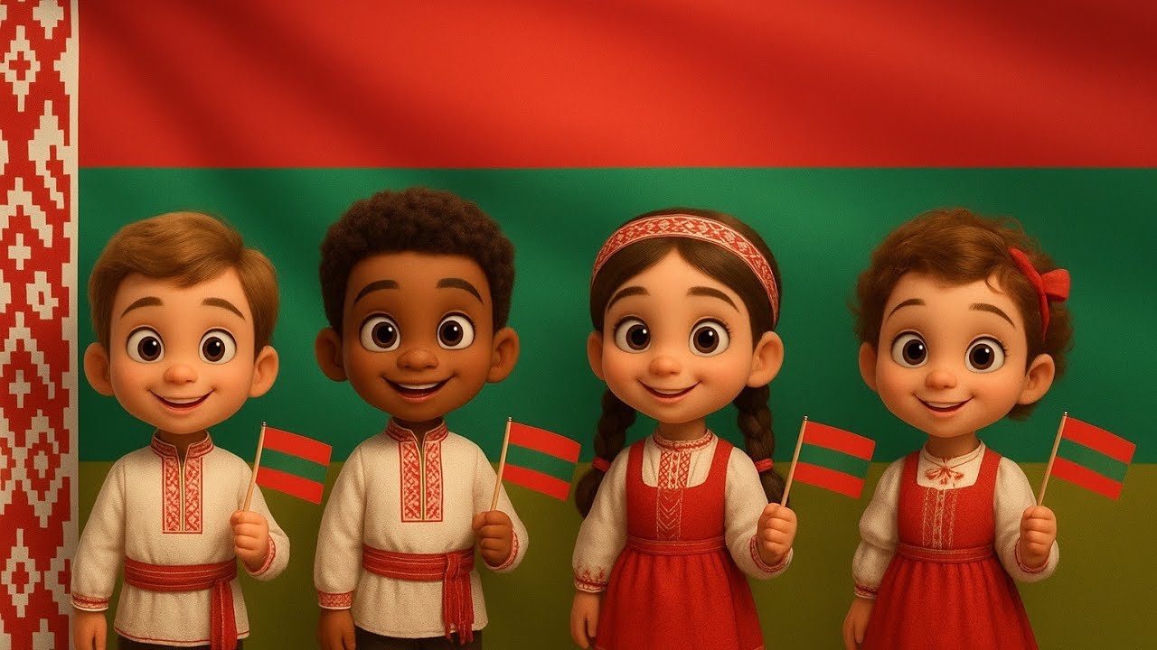 🇧🇾 Belarus Kids Anthem | “My Belarusy” | Kids Flags Learning | Belarus ...