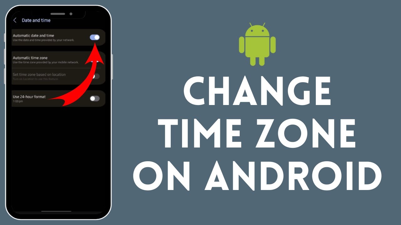 How To Change Time Zone On Android | Android Tutorial - YouTube