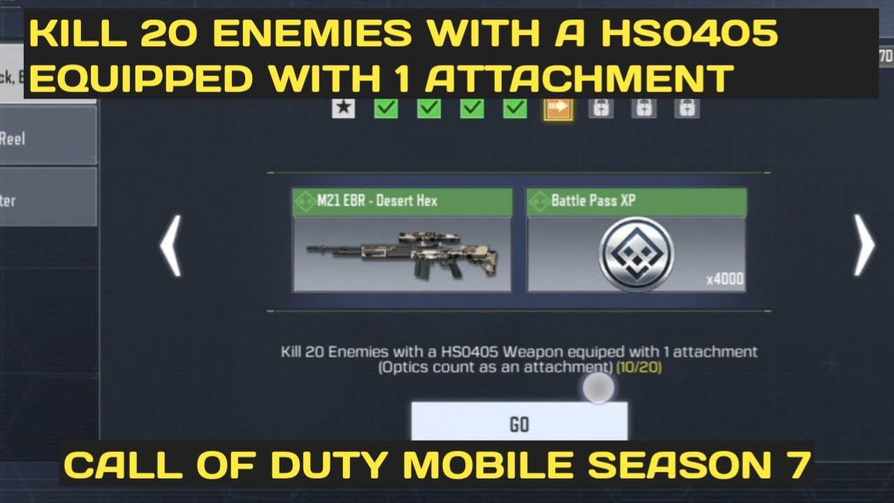 KILL 20 ENEMIES WITH A HS0405 WEAPON WITH 1 ATTACHMENT LOCK STOCK ...