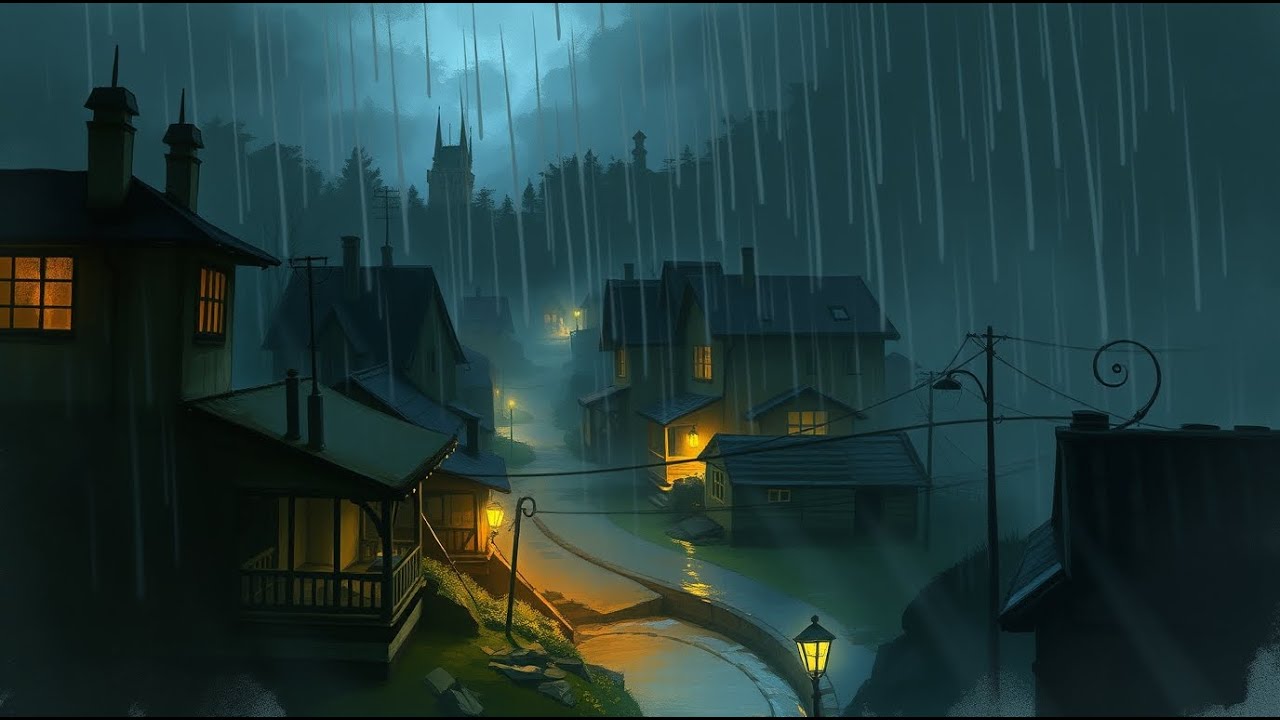Rainy Midnight Sounds | ASMR for a Calm Mind and Restful Sleep - YouTube