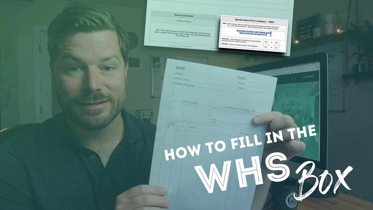 How to fill in the "WHS" Box - Using Templates for ESL Lesson Planning ...