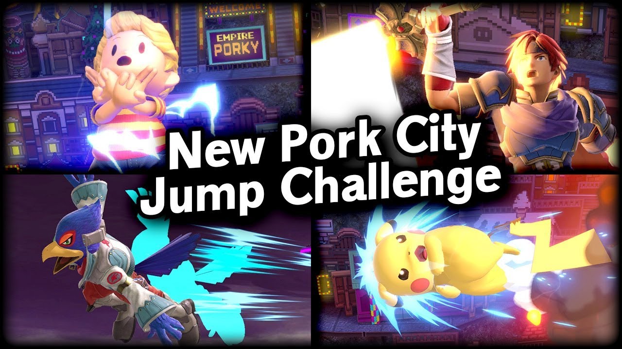 [SSBU] Who can pass the New Pork City jump challenge? - YouTube