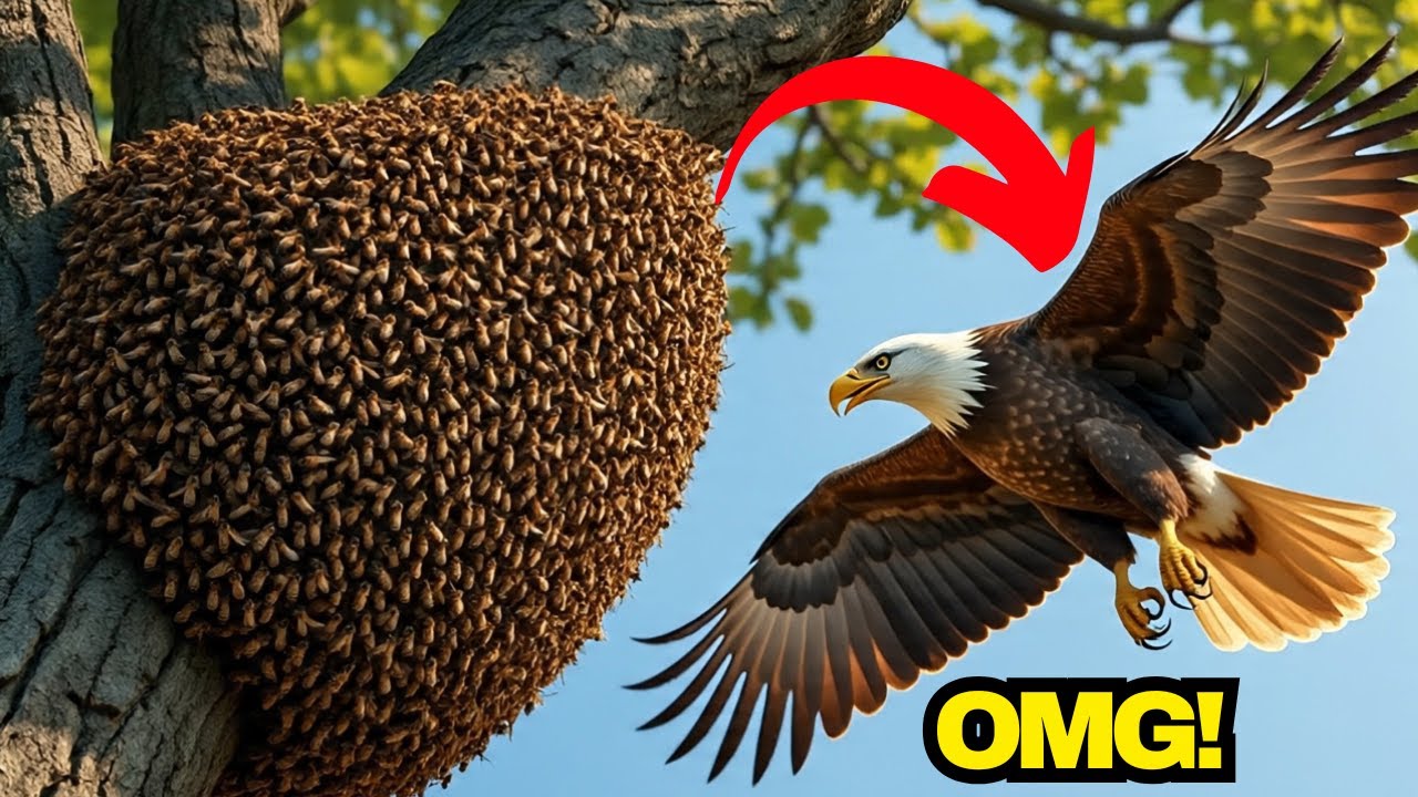 BEE SWARM ATTACKS EAGLE IN DEADLY SHOWDOWN! - YouTube