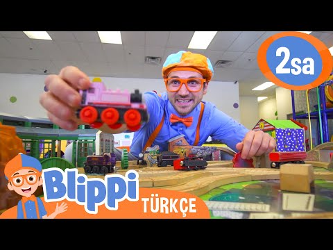 Blippi Kapalı Oyun Parkını Ziyaret Ediyor 🚂🚂 | Blippi Türkçe - Çocuklar için Eğitici Videolar