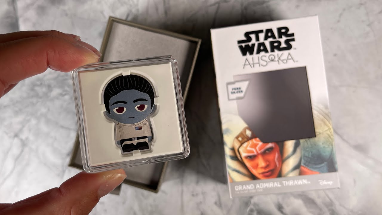 Star Wars™ Ahsoka™ – Grand Admiral Thrawn™ 1oz Silver Chibi® Coin - YouTube