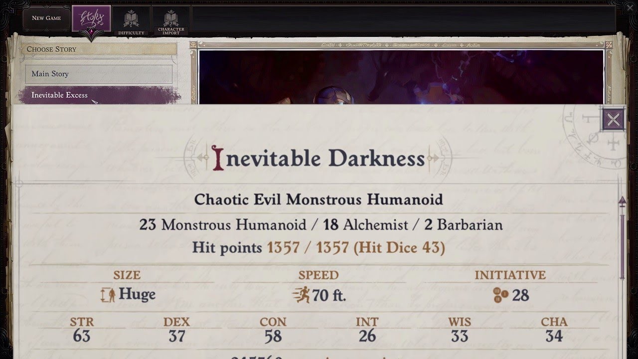 Inevitable Excess 20 - Inevitable Darkness (optional encounter in DLC ...