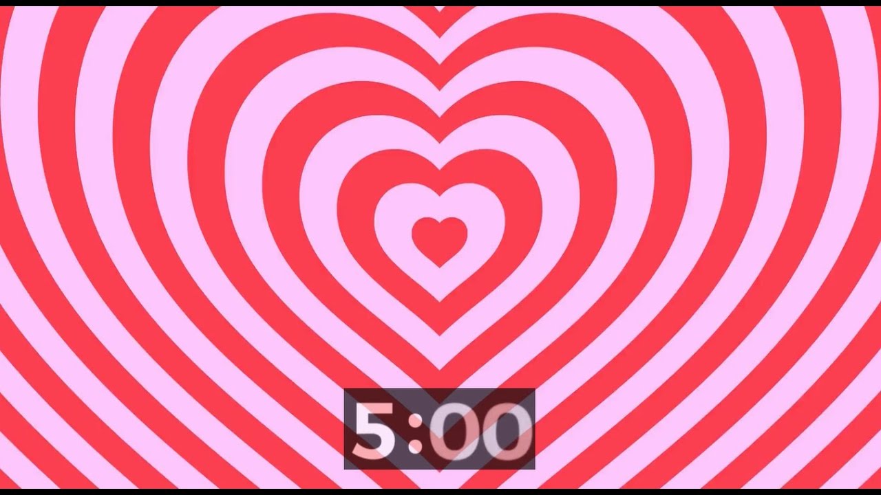 5-Minute Valentine's Countdown | Heartfelt Background Timer ️⏳ - YouTube