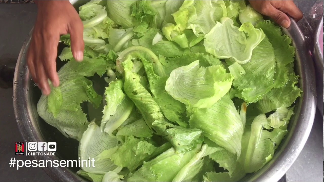 Cara cuci sayur salad - YouTube