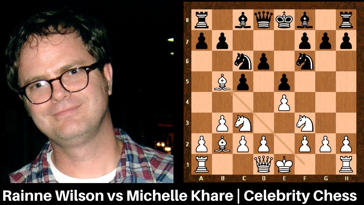 PogChamps 3 Celebrity Chess Match - Rainn Wilson vs Michelle Khare ...
