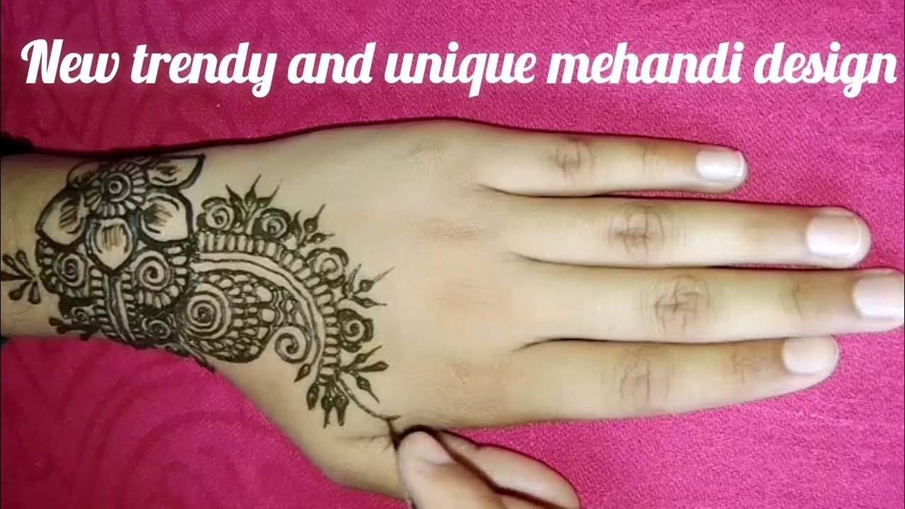 Back side mehandi design || Mehandi designs 2025 @Gargganesh54321 - YouTube