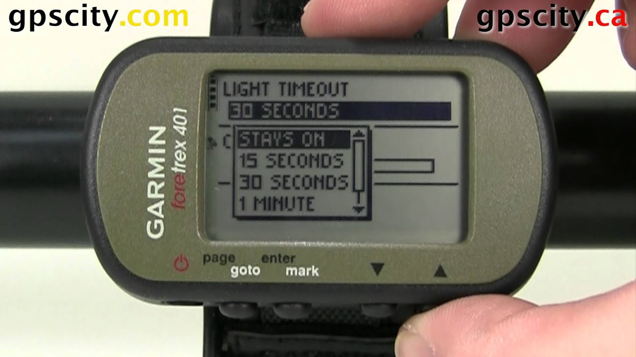 The Display Setup on the Garmin Foretrex 401 - YouTube
