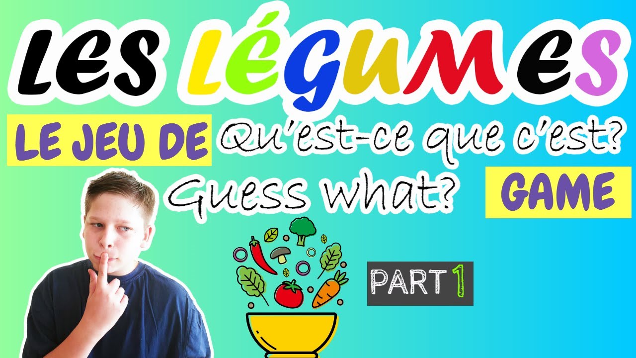 Learn FRENCH VEGETABLES VOCABULARY- EASY GAME(For BEGINNERS, STUDENTS ...