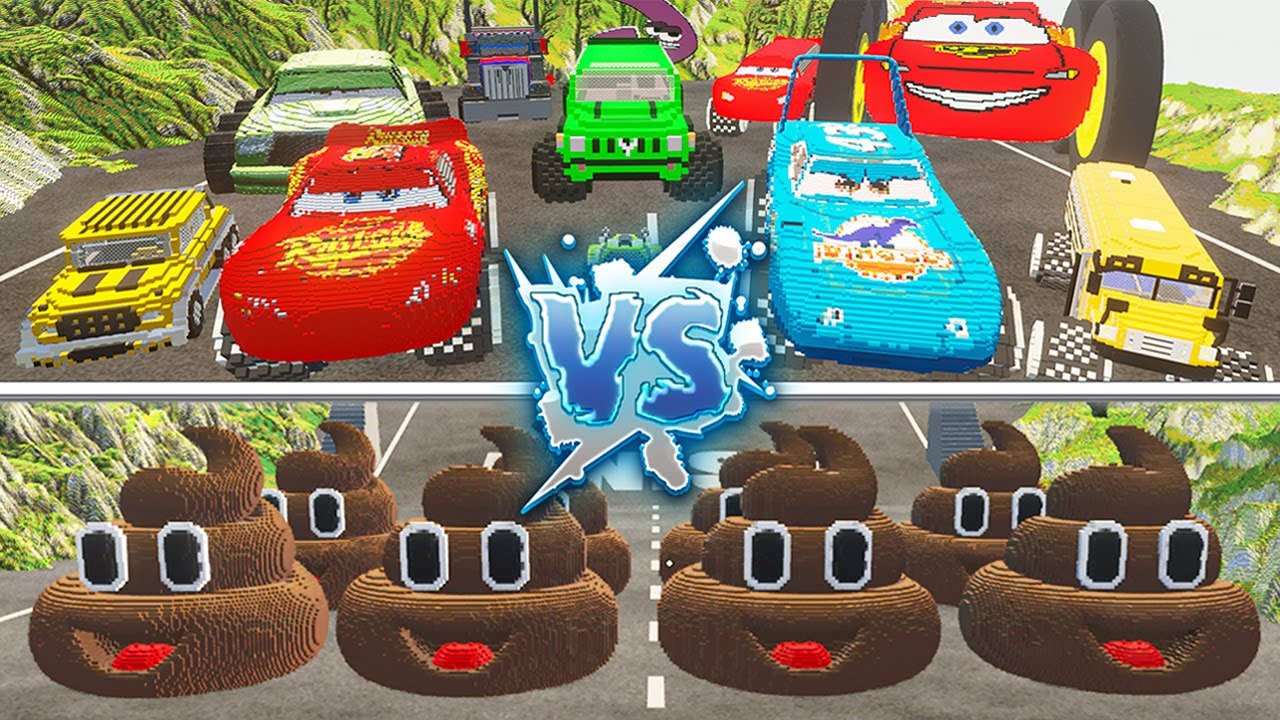 LONG CARS vs POOP RACE | Teardown - YouTube