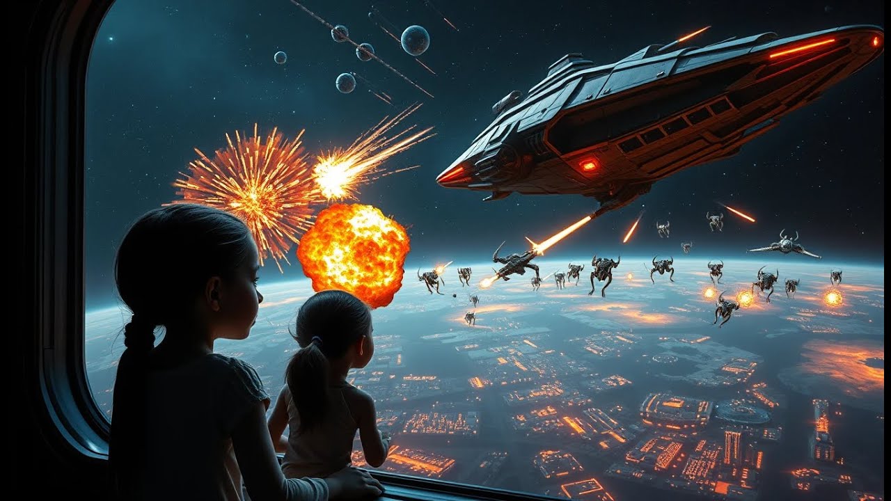 Alien Girl Froze Mid-Sentence—A Single Human Ship Appeared Above Their ...
