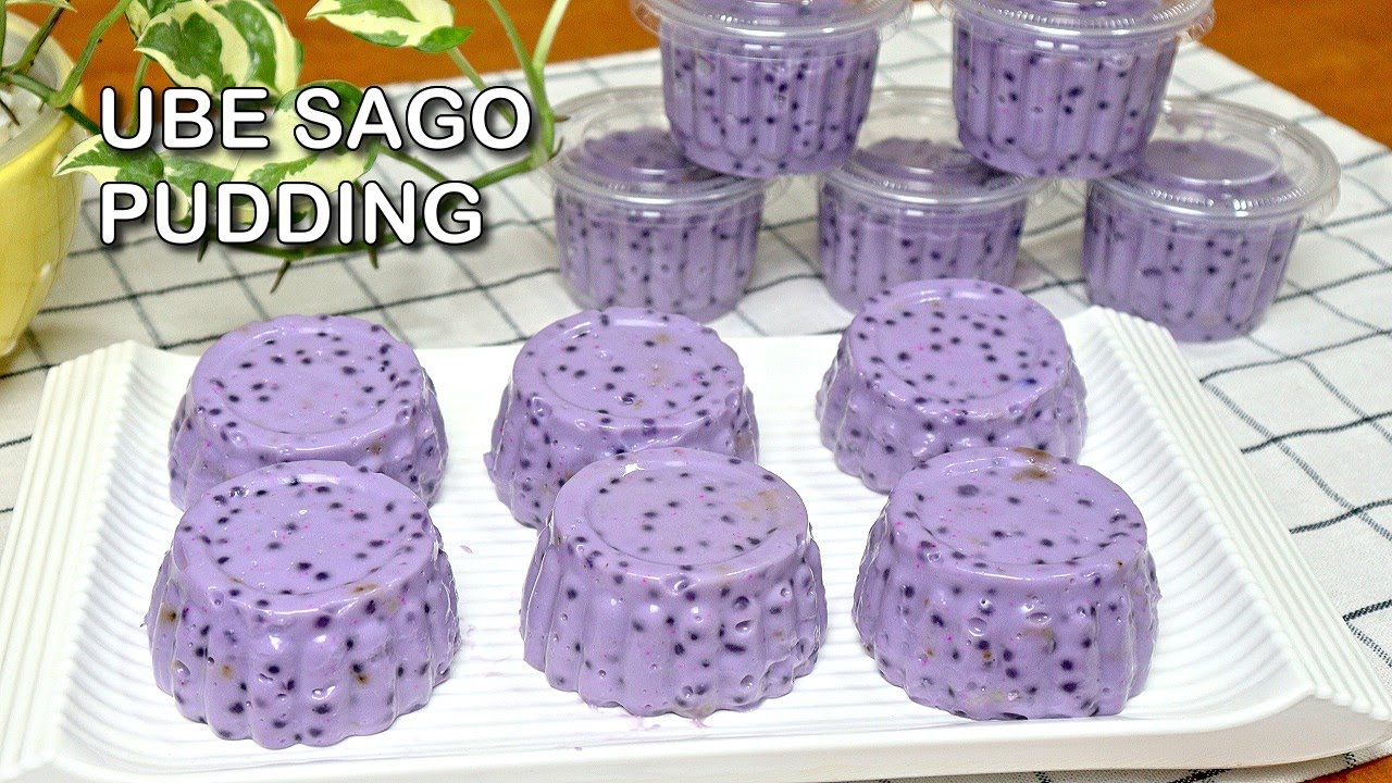 Ube Sago Pudding | Ube Maja with Sago - YouTube