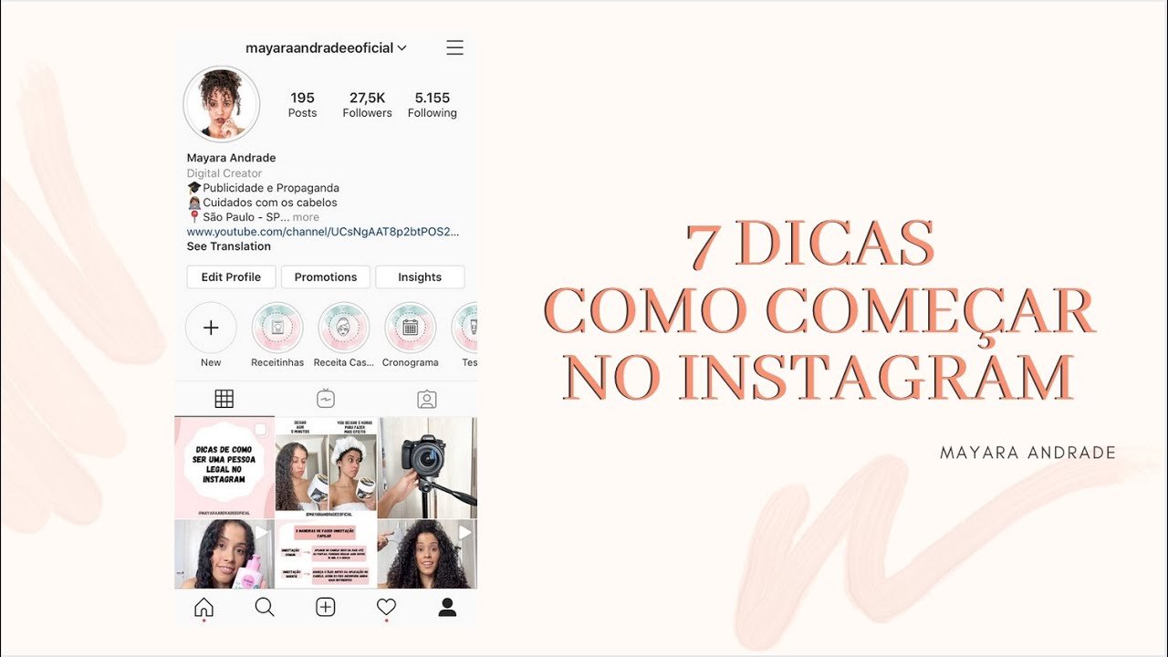 7 DICAS DE COMO COMEÇAR NO INSTAGRAM - YouTube