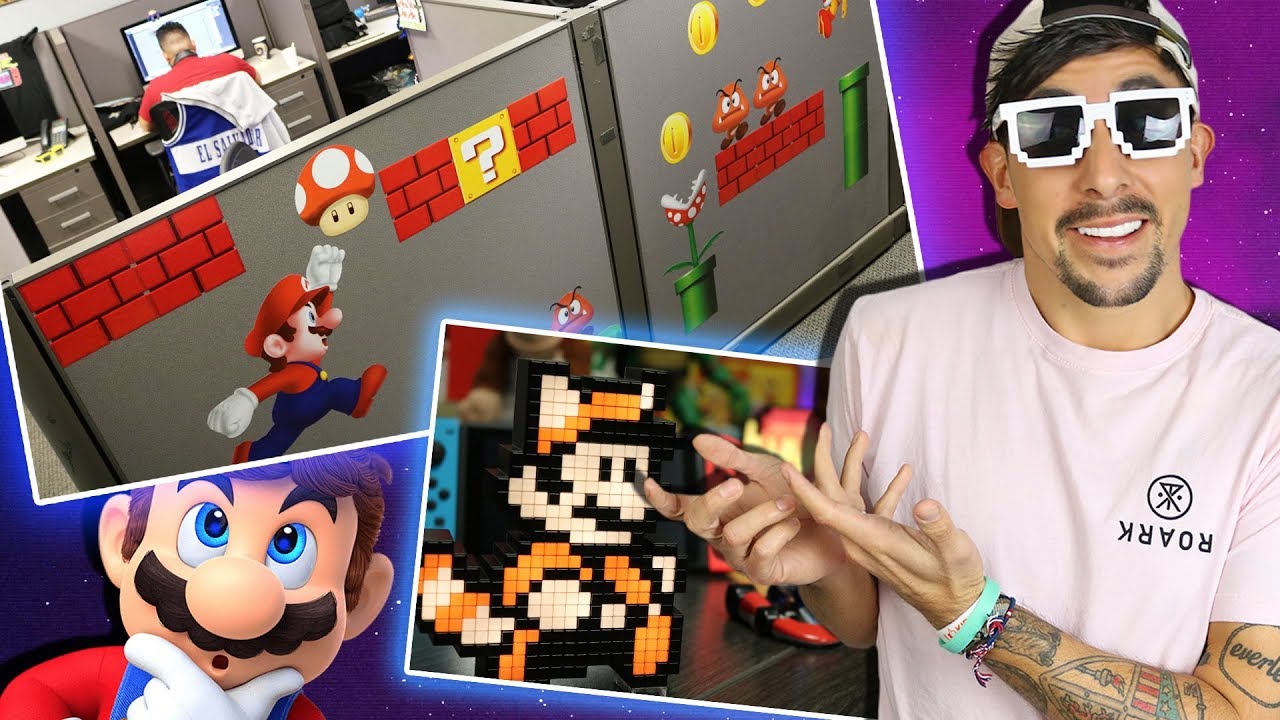 MARIO OFFICE SETUP | MASSIVE GAMING WAREHOUSE TOUR | YOUTUBE ...