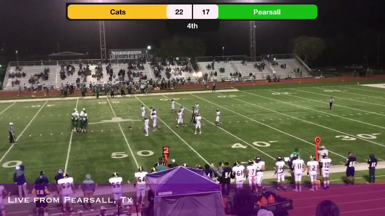 Carrizo Springs Wildcats vs. Pearsall Mavericks. FINAL DEFENSIVE STAND ...