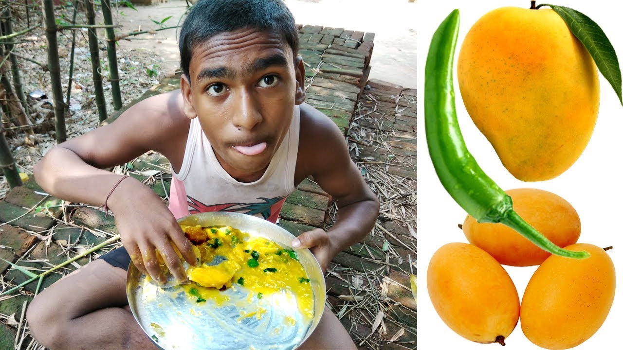 Ripe Mango with Green Chilli, Salt and Lemon Leaf Recipes at Home ...