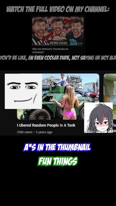 Why Are MrBeast's Thumbnails So STRANGE? (Highlight from my last video) #highlights #mrbeast # ...