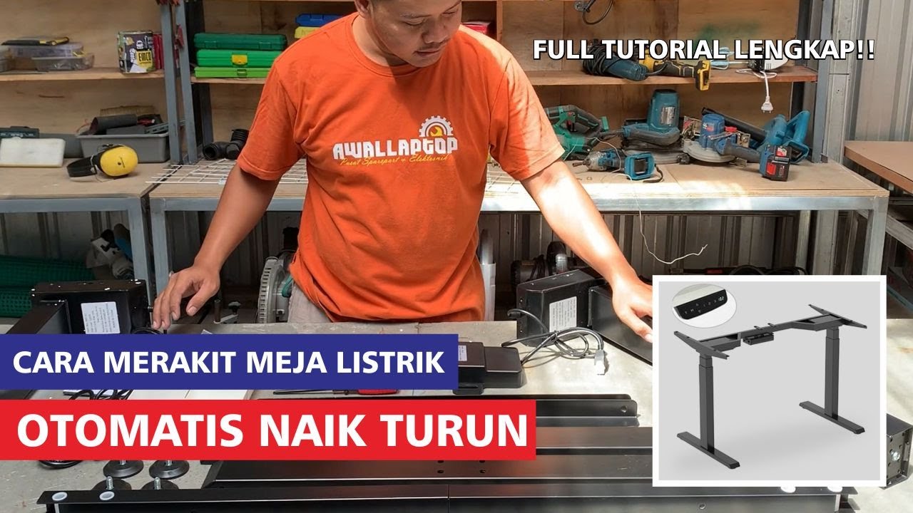 Cara Merakit Meja Otomatis Naik Turun Full Tutorial Lengkap! - YouTube