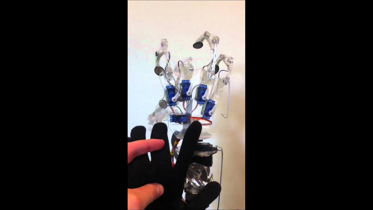 Robotic Arm - finger servos - YouTube