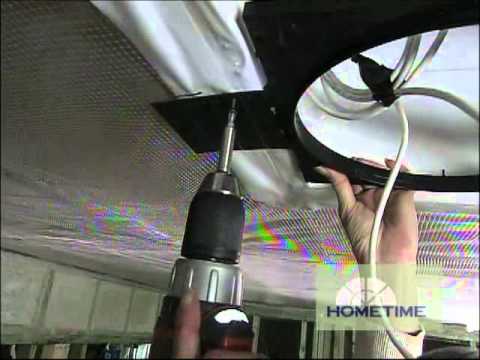 Attaching Ceiling Speak Mud Rings - YouTube