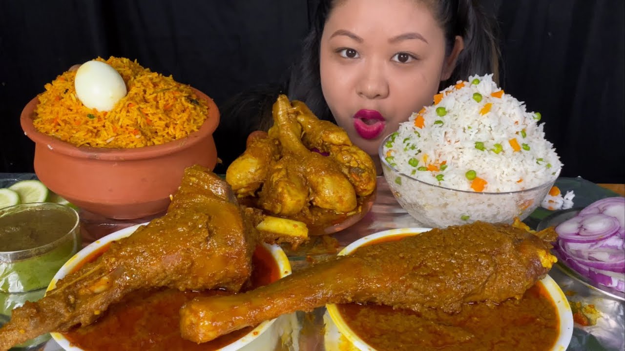 2 BIG MUTTON RAAN CURRY, MATKA CHICKEN BIRYANI, CHICKEN LEG PIECE ...
