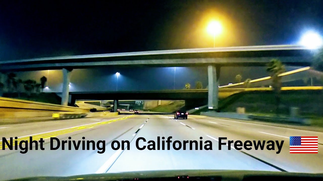 Dash Cam Tours 🚘 Night Freeway Driving | No music | No talking - YouTube