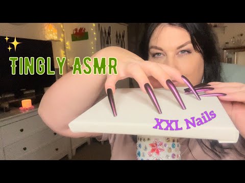 ASMR // Fast & Aggressive • Scratching • Tapping • XXL Long Nails ...