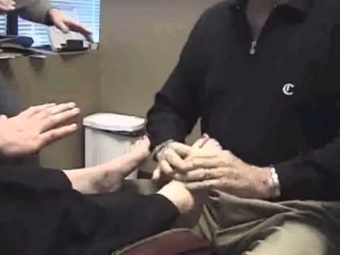 Rue Tikker DPM demonstrating foot manipulations