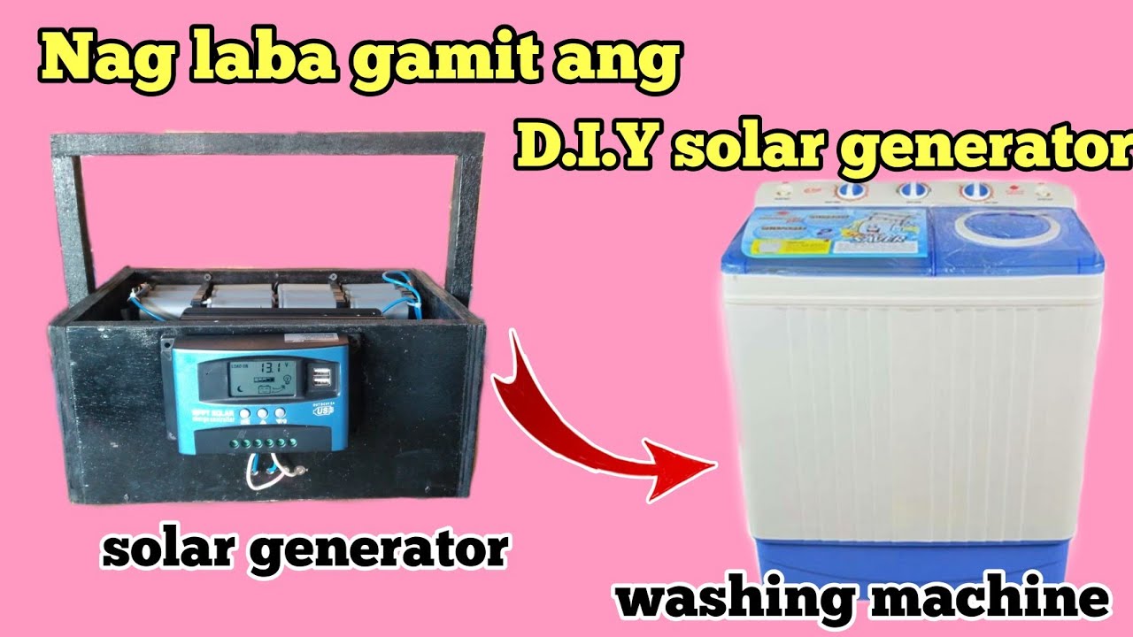NAGLABA GAMIT ANG D.I.Y SOLAR GENERATOR - YouTube