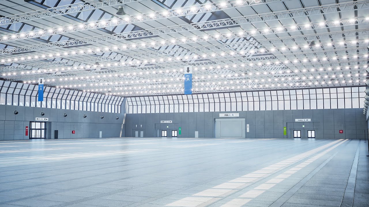 Unreal Engine 5 - Exhibition & Convention Center - YouTube