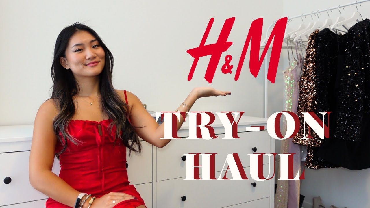 H&M HOLIDAY INSPIRED TRY ON HAUL 2023 | SWEATERS AND SKIRTS - YouTube
