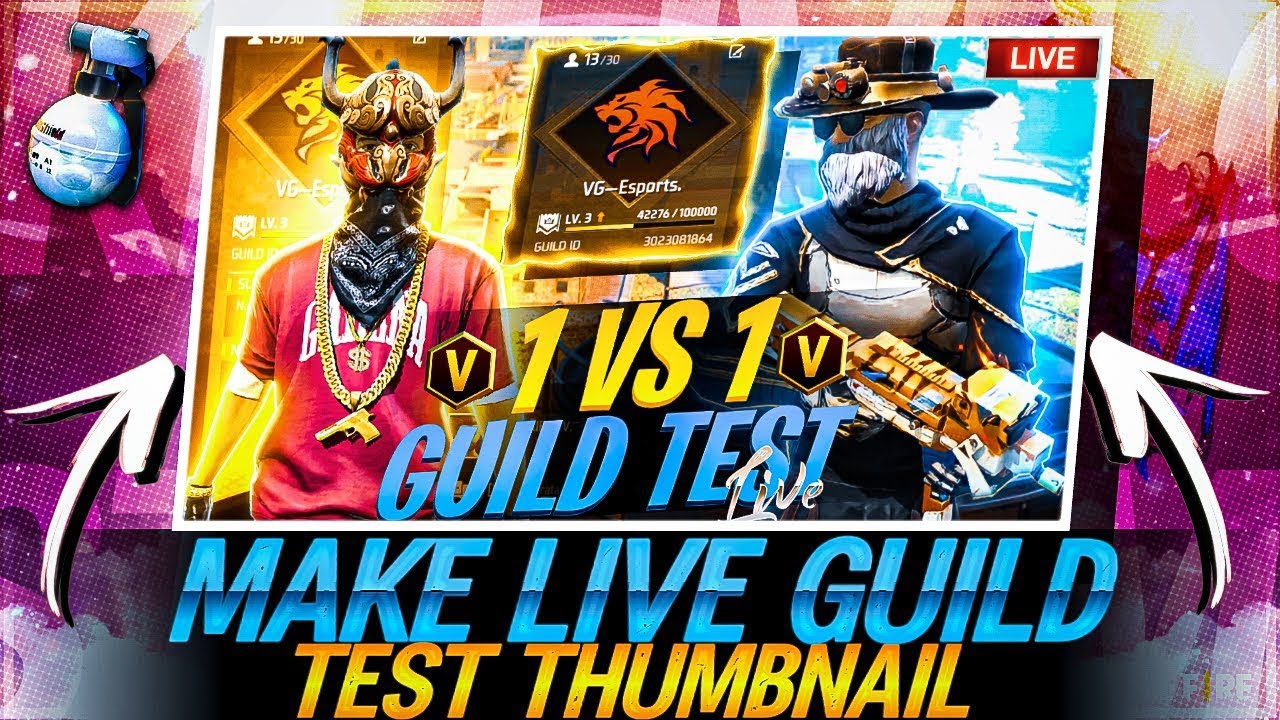 Free fire live guild test 20rs giveaway #freefire#fflive - YouTube