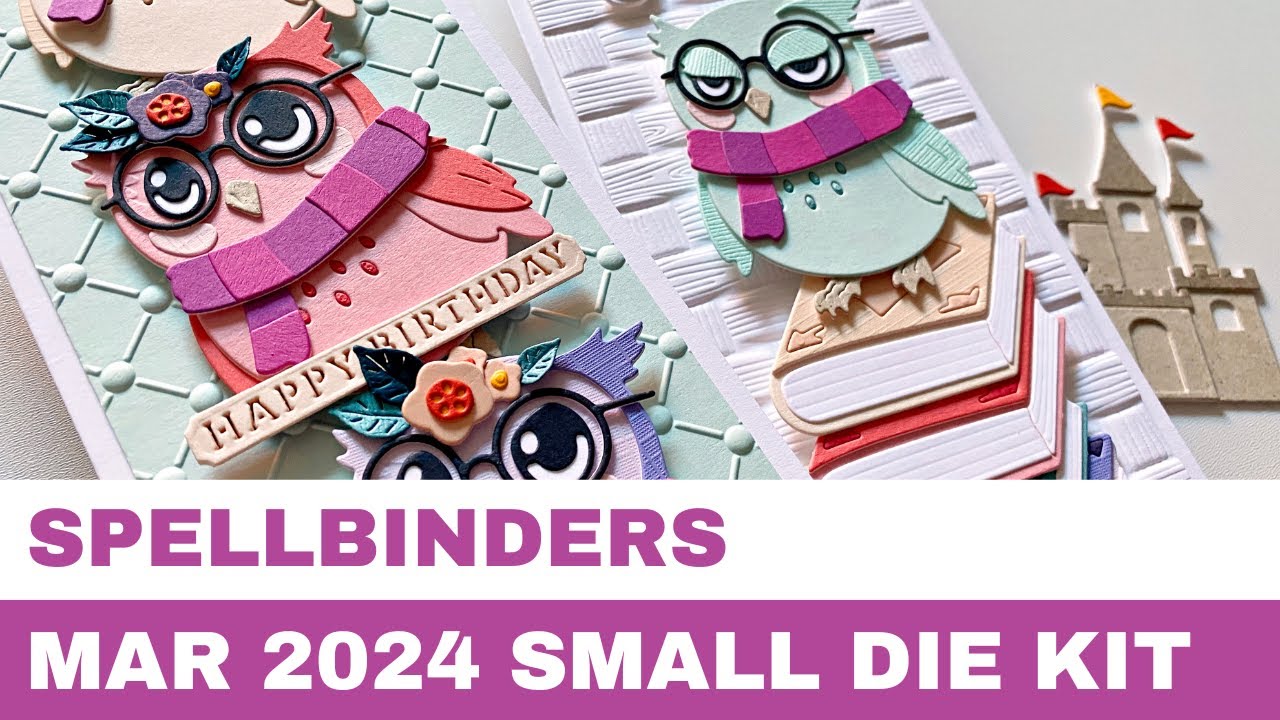 #282 Spellbinders March 2024 Small Die Kit & 3D Embossing Folder - Card ...