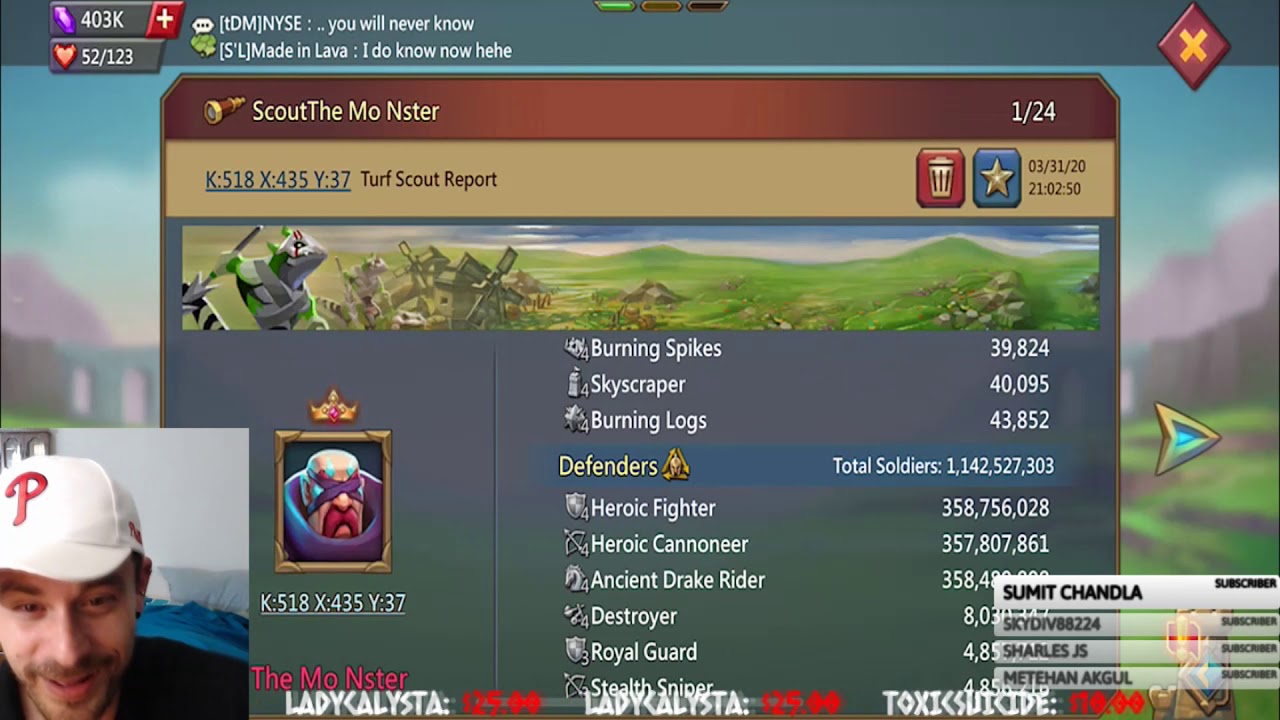 Wargazm | Lords Mobile: What 40 billion might looks like (scout report ...