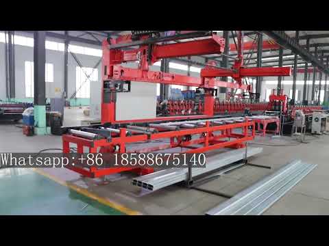 Automatic Stacker for CU Steel Purlins - YouTube