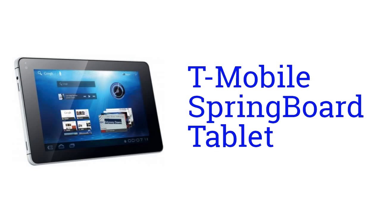 T-Mobile SpringBoard Tablet Specification [America] - YouTube