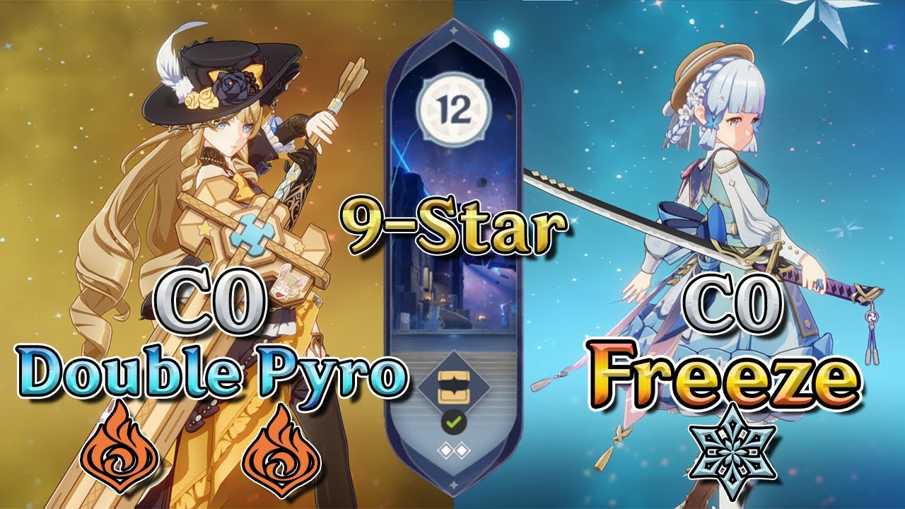 C0 Navia Double Pyro & C0 Ayaka Freeze VS NEW Spiral Abyss | Genshin ...