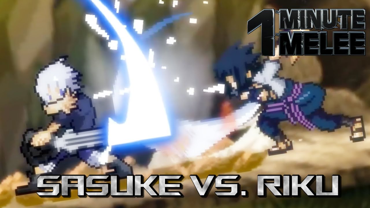 One Minute Melee Fandub: Sasuke Vs. Riku - YouTube