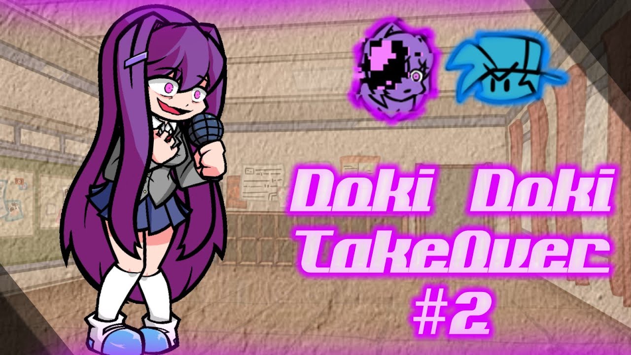 Yuri Completamente Louca E A Participação Da Monika HD!!! FNF Doki Doki ...
