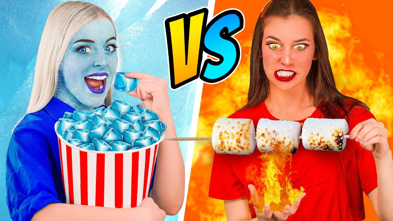 Chaud vs froid fille défi par Multi DO Challenge - YouTube