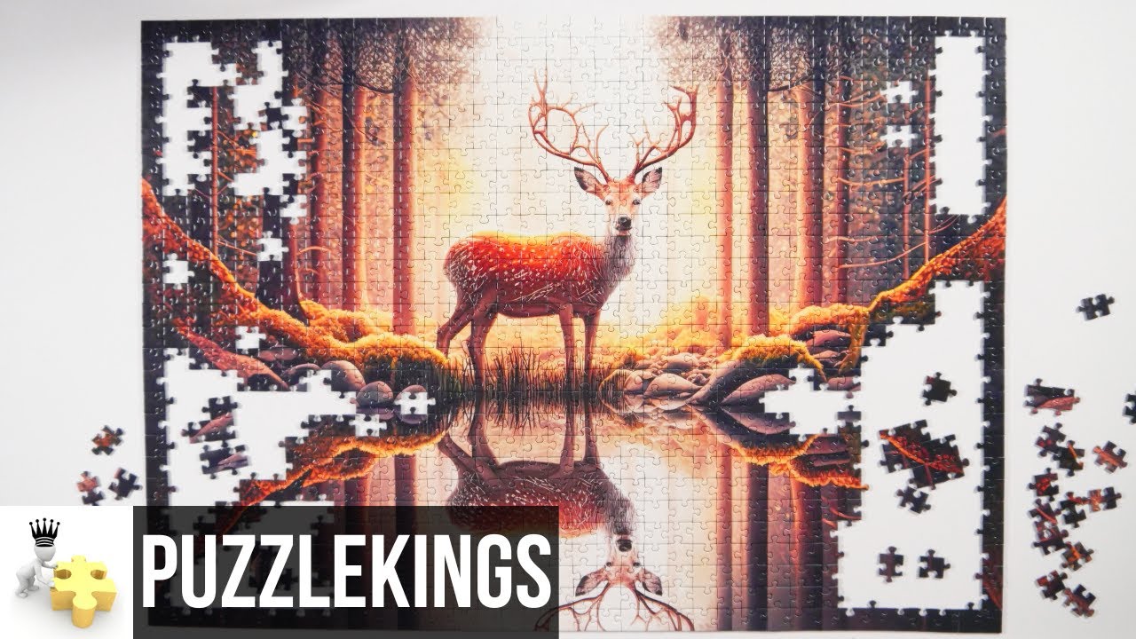 Deer Puzzle - Time Lapse | Puzzle Kings - YouTube