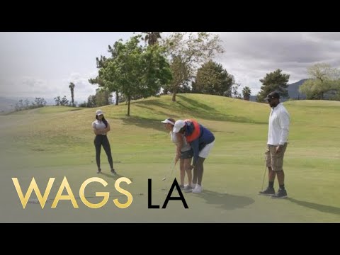 WAGS LA | Michelle Quick & Autumn Ajirotutu Hilariously Try Golfing | E!