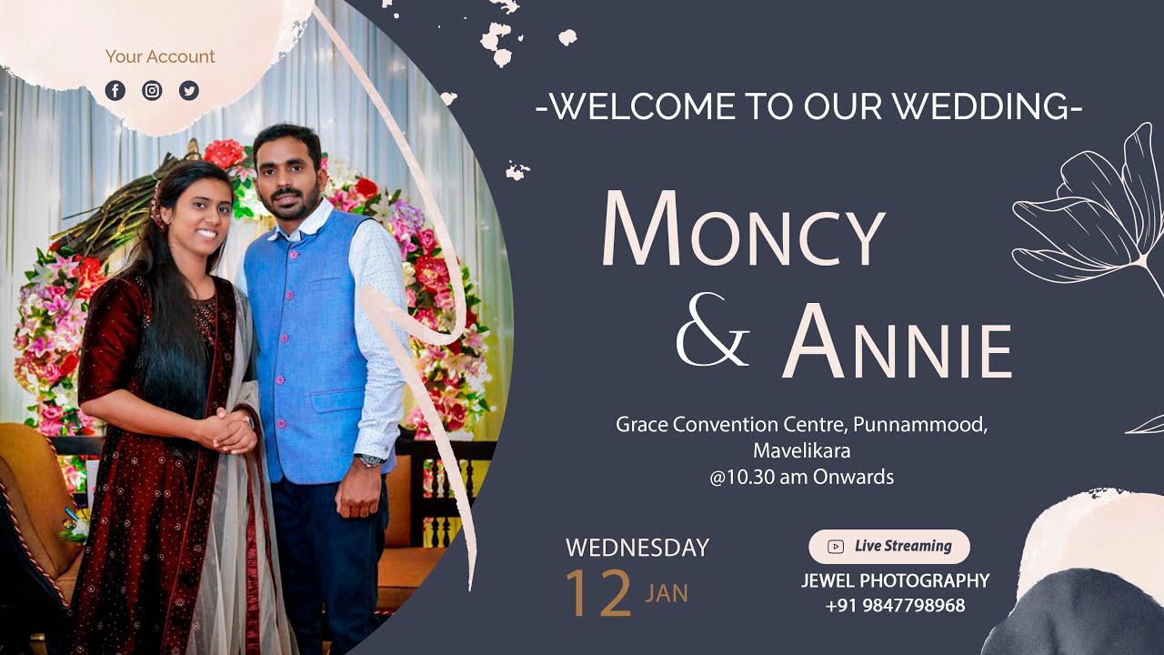 WEDDING CEREMONY || MONCY VARGHESE & ANNIE MARY MATHEW - YouTube